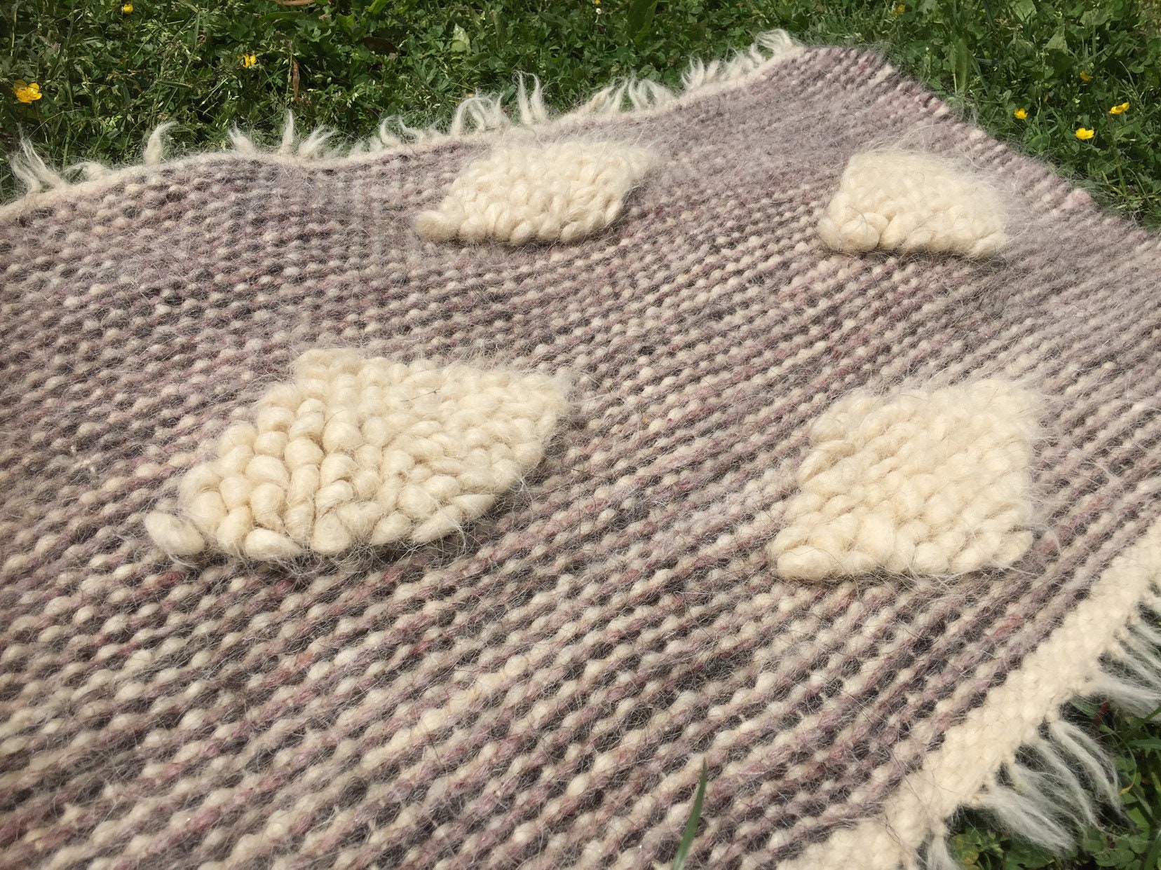 Woven Organic Rug/gray Rag Rug/pet Little Mat/hand Woven Throw - Etsy