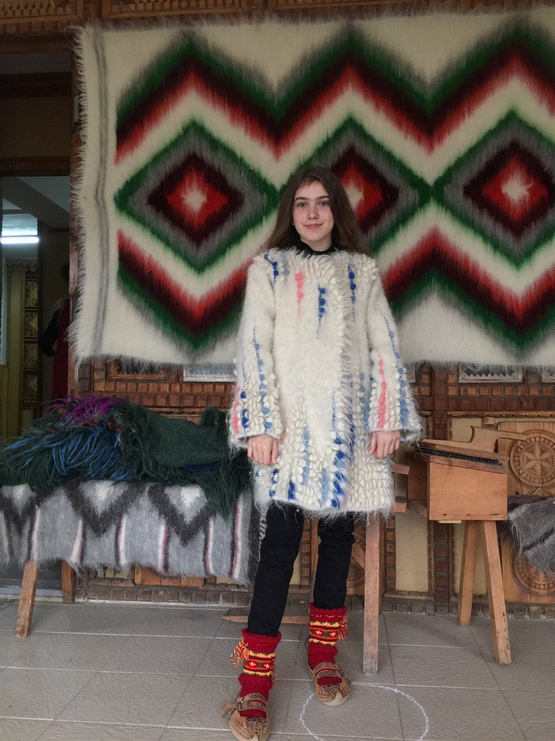 Felted Wool Coat: Hutsul Ethnic Design, Warm Winter Coat - Etsy