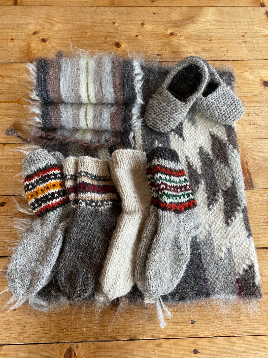 Made in Ukraine GIFT Set/warm Wool Natural Socks(samples) - Etsy