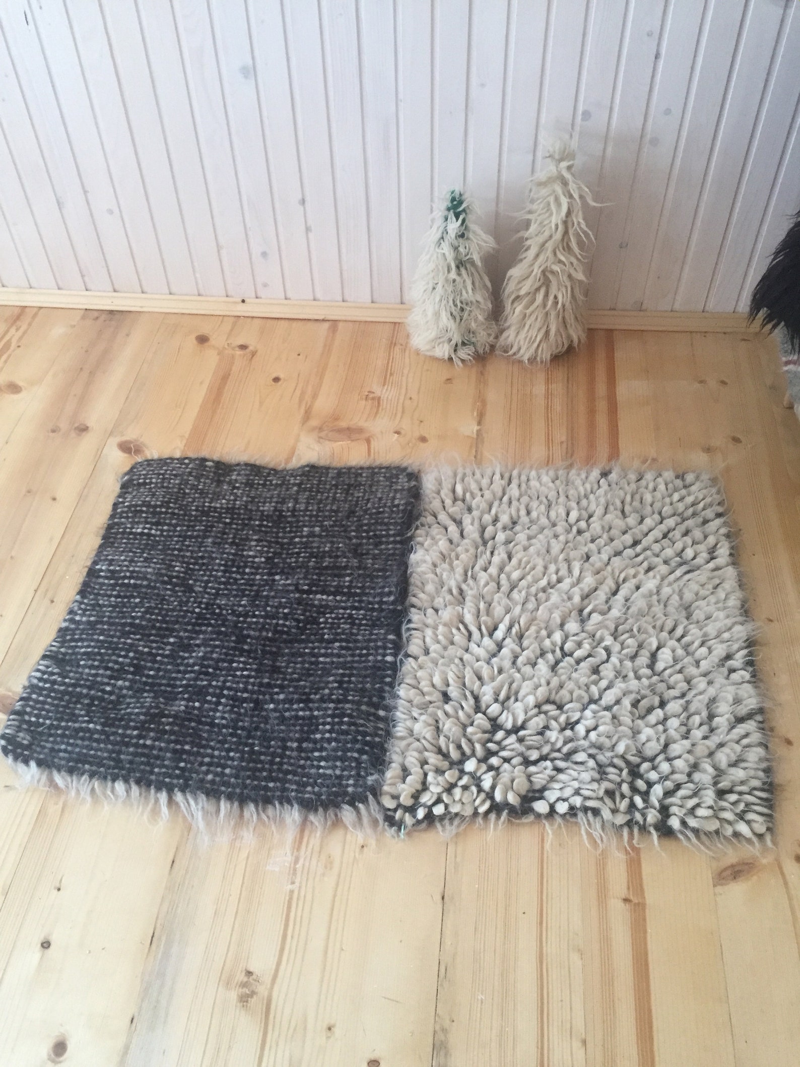 Handwoven White Wool Rug – Textured Floor Decor - Etsy