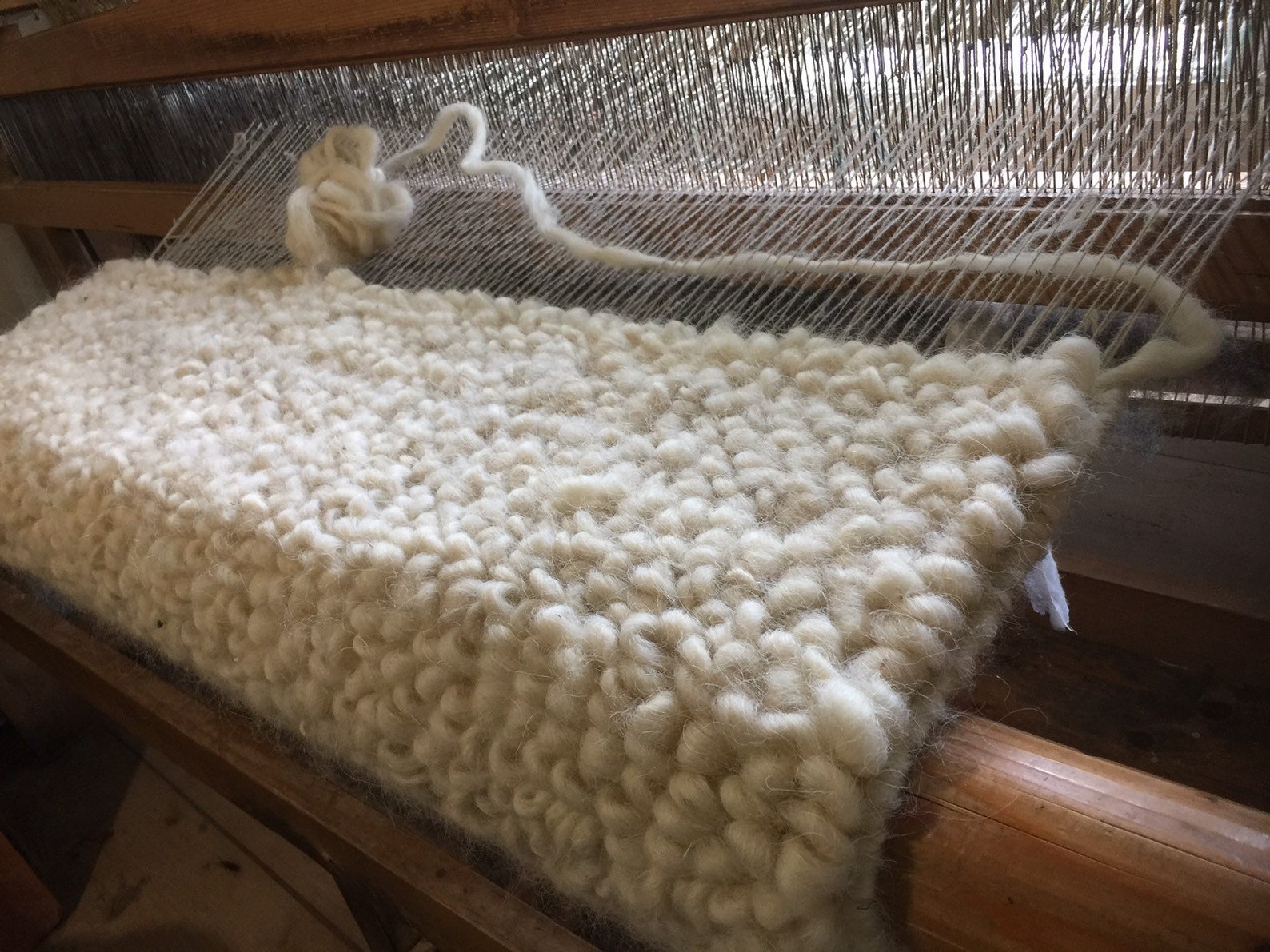 Woven Wool Rug/white Area Rug/custom Rug Size/yellow Room - Etsy