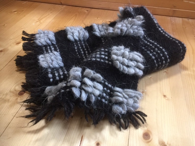 Organic Black Rug/bed Rug/little Mat/door Mat/eco Friendly - Etsy