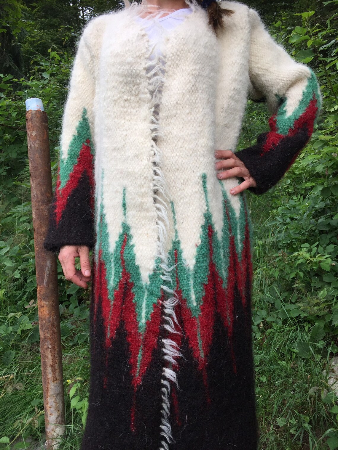Warm Natural Coat Sheep Wool Coat Handmade Ethnic Clothing of - Etsy