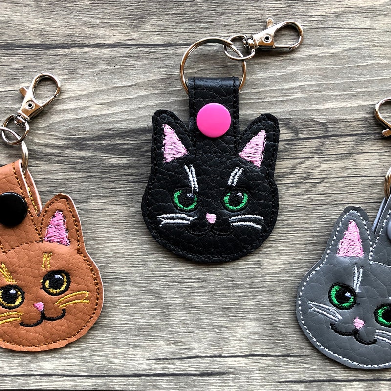 Cat Keychain - Etsy