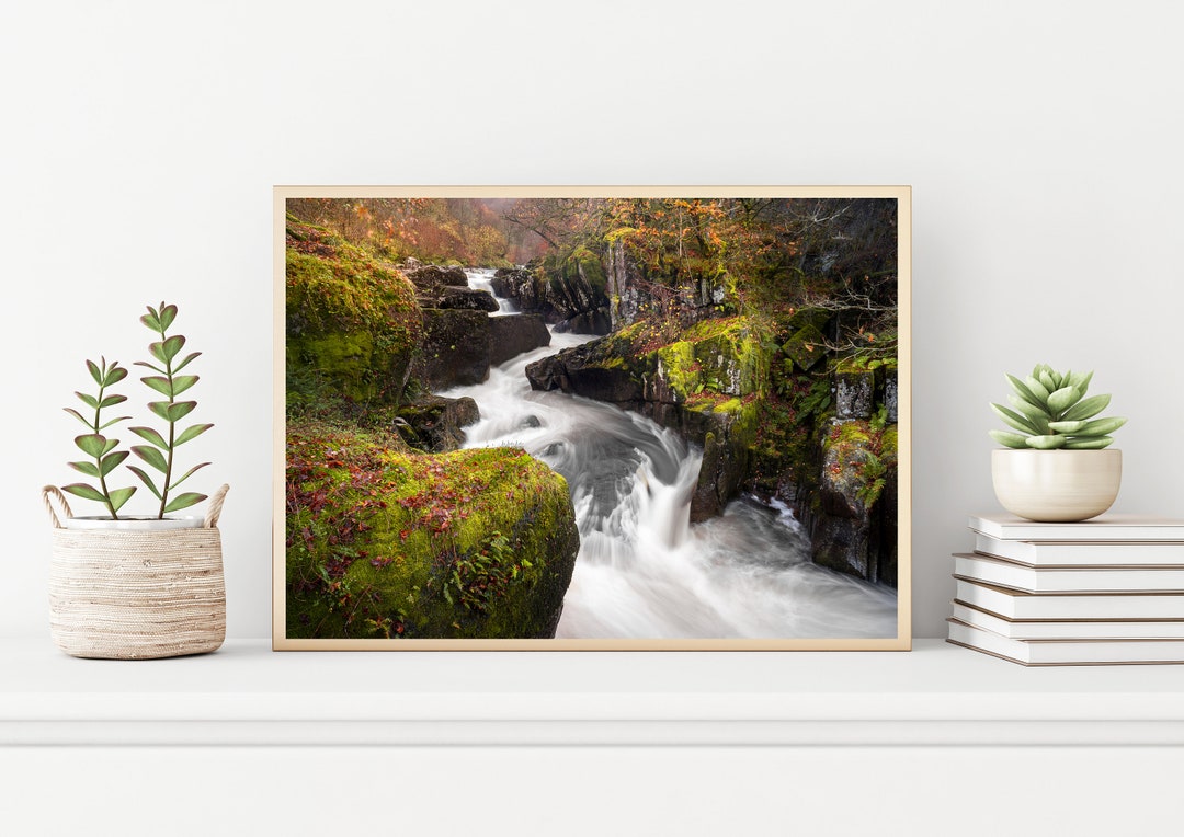 Scottish Autumn Waterfall Photograph Callander Bracklinn Falls - Etsy