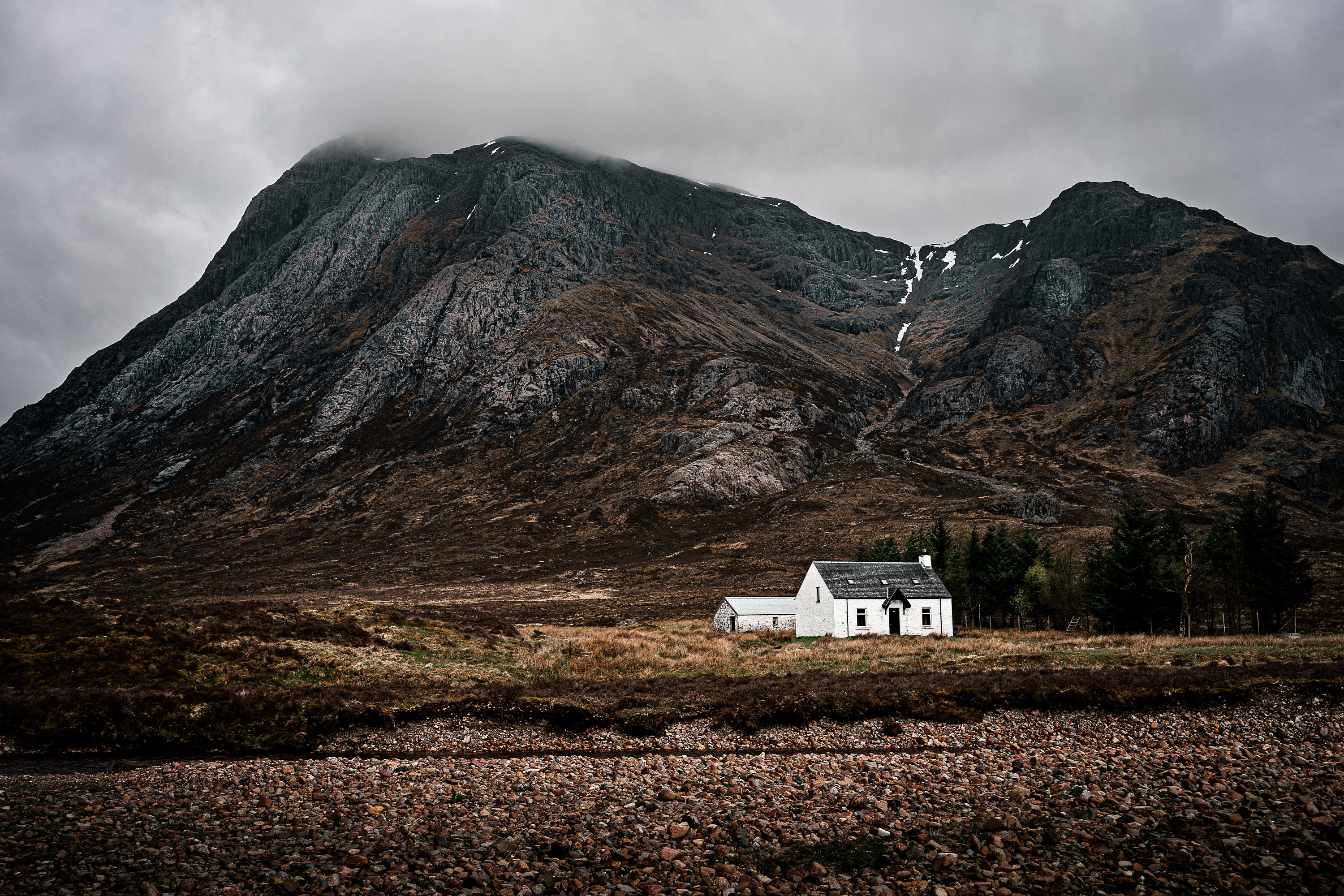 Glencoe White House Scotland Landscape Photograph Lagangarbh Hut ...