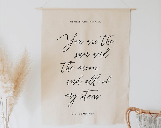 Wedding Canvas Banner Wedding Sign Wedding Backdrop Custom - Etsy