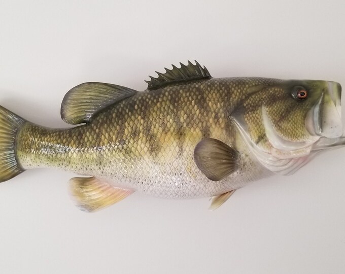 Composite Reproduction 19.5 Large Mouth Bass Sculpture - Etsy