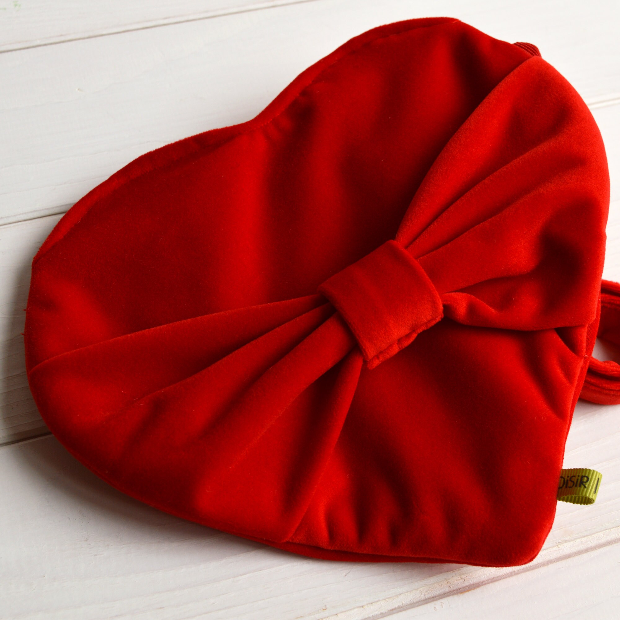 Valentine's day gift for her. Red velvet bag. Cotton | Etsy