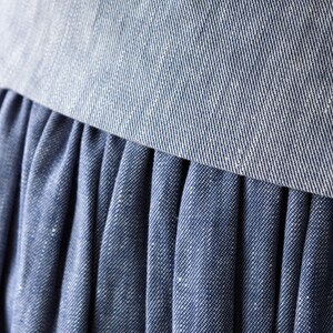Pre Order Gathered JEANS Skirt With High Bustier - Etsy