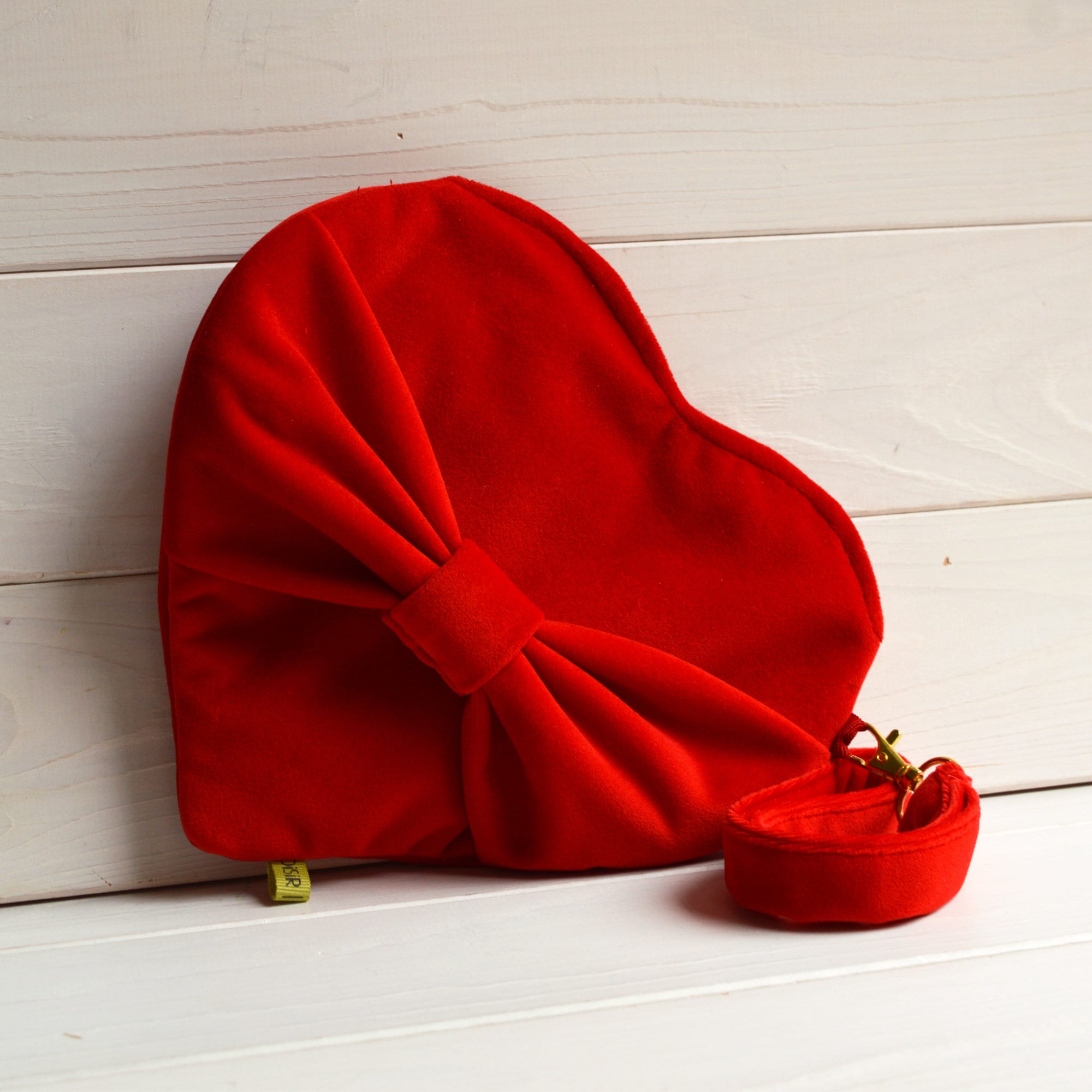 Valentine's day gift for her. Red velvet bag. Cotton | Etsy