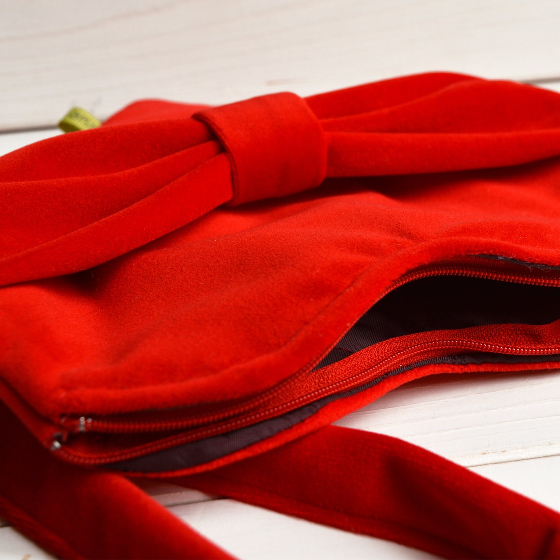 Valentine's day gift for her. Red velvet bag. Cotton | Etsy