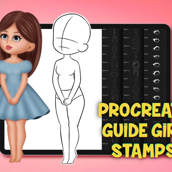 Procreate Chibi Stamps - Etsy