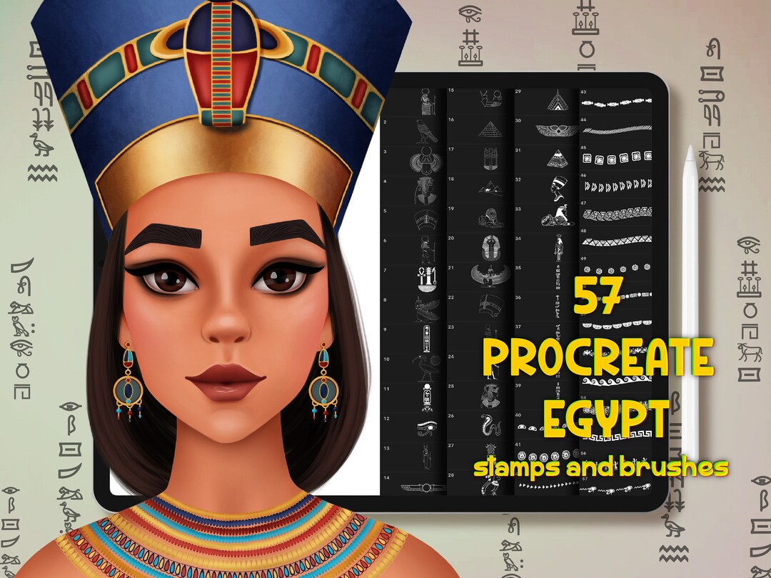 Procreate Egypt Brushes and Stamps - Etsy