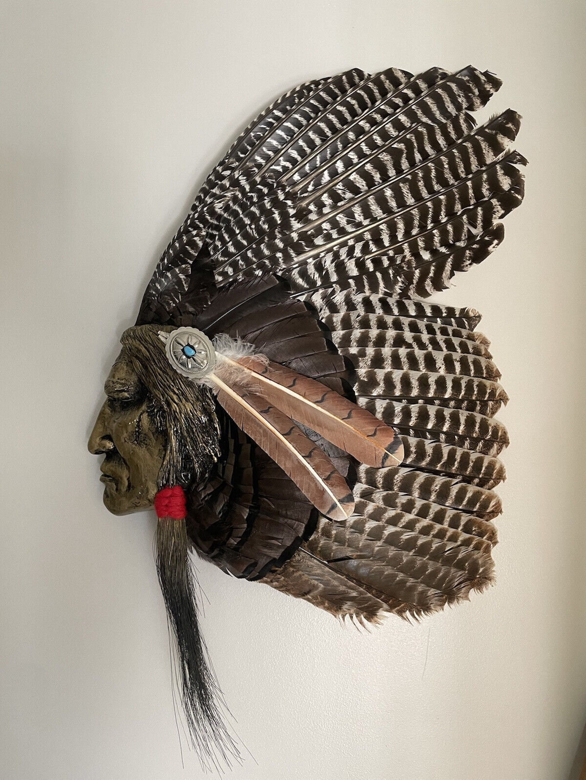 WILD TURKEY Taxidermy Native American Crafts Archery Mask Face Mount ...