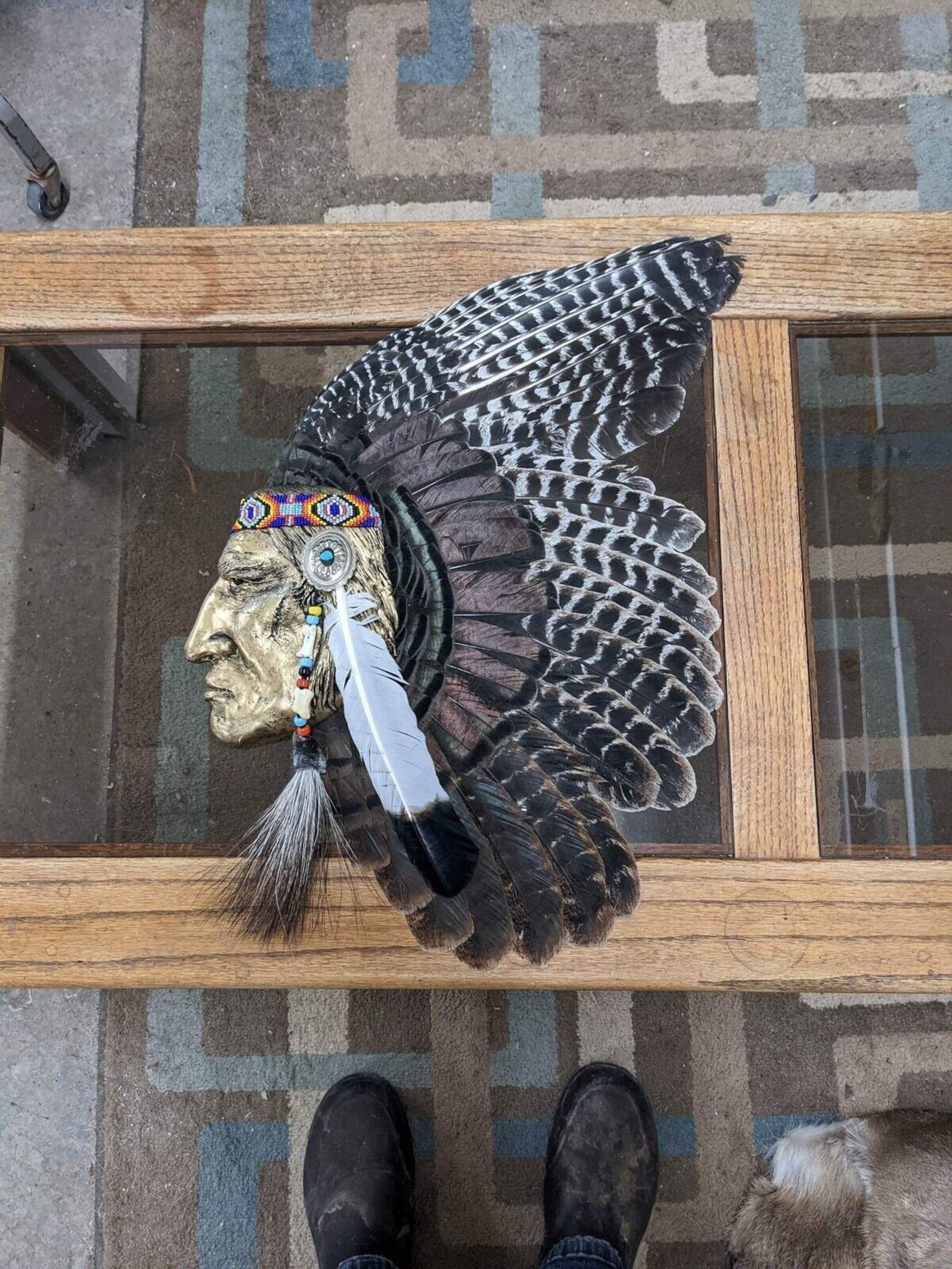 WILD TURKEY Taxidermy Native American Crafts Archery Mask Face Mount ...