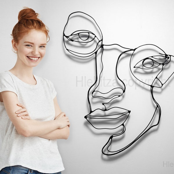 3d Abstract Wire Metal Wall Art - Etsy