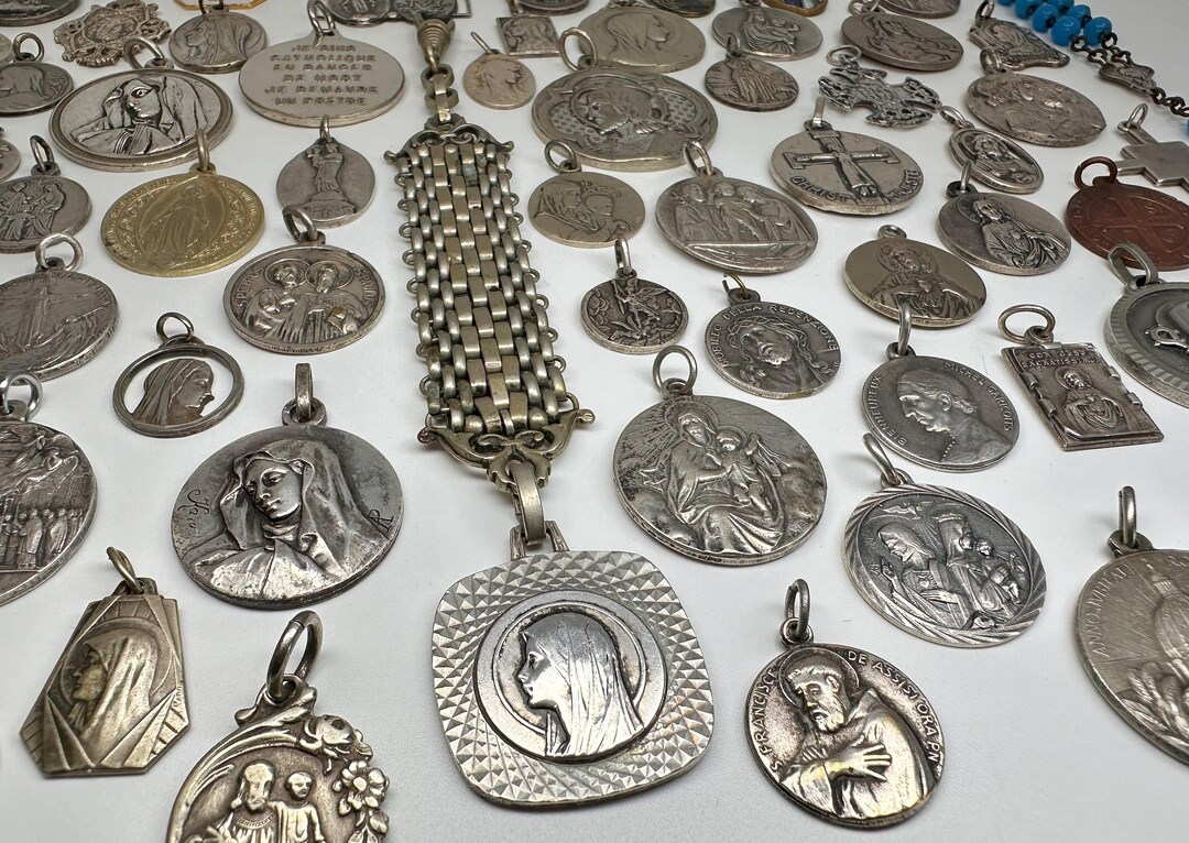 Religious Medals, Antique Saint Medals, French Catholic Medals ...