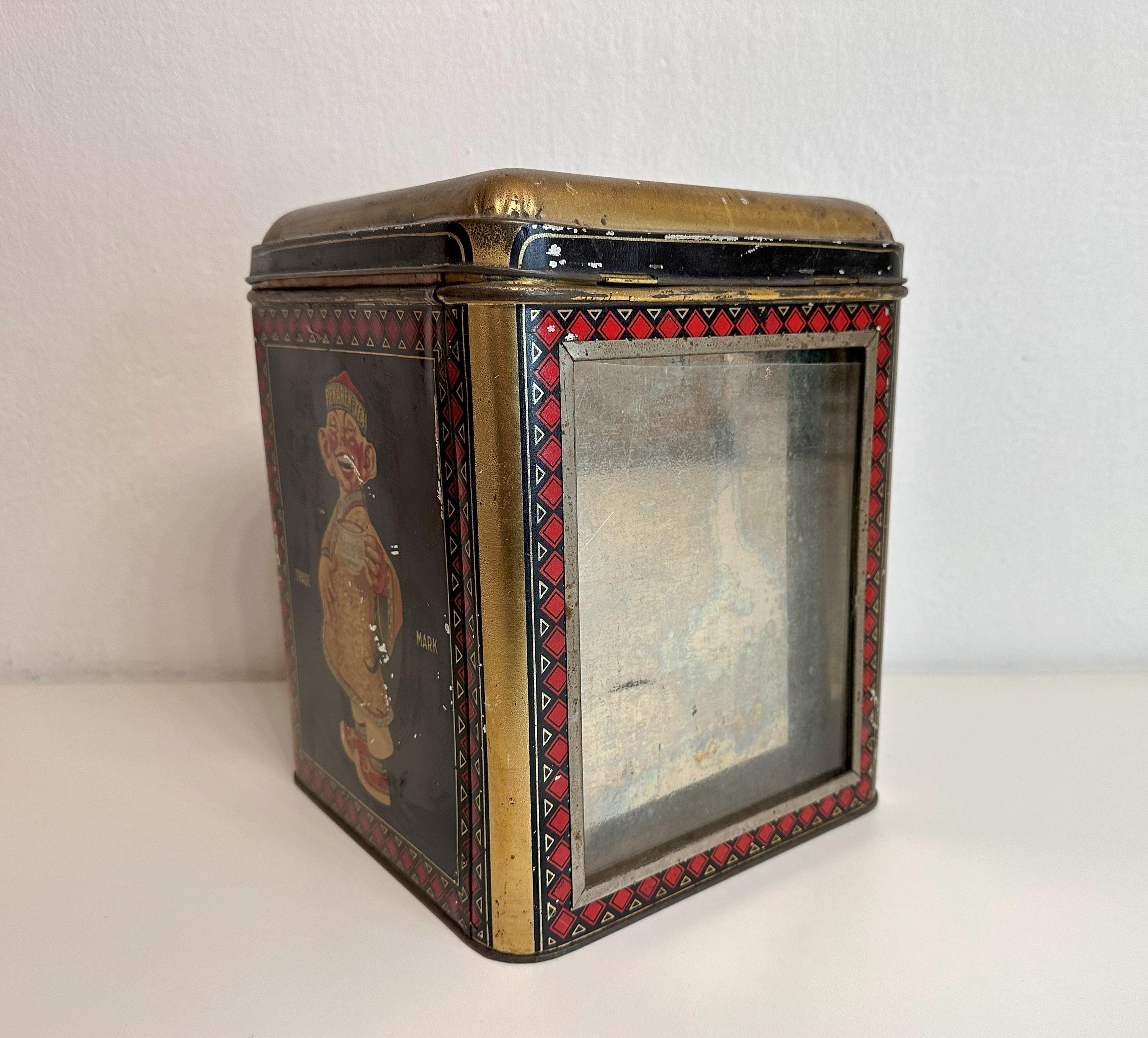 Rare Large Vintage Tin Box Pekarek Tea China Boy Vienna - Amsterdam - Etsy