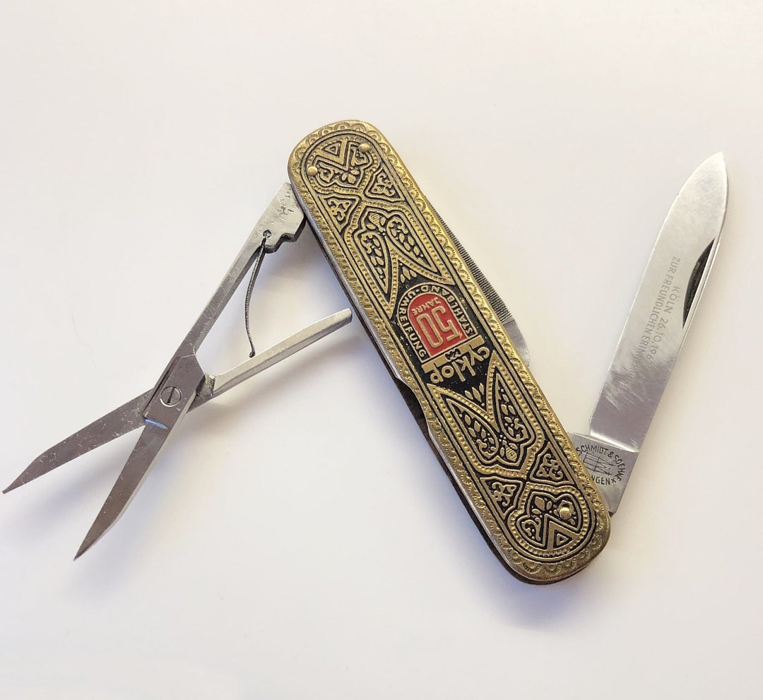 Vintage German Pocket Knife Solingen Folding Knife Perfect - Etsy
