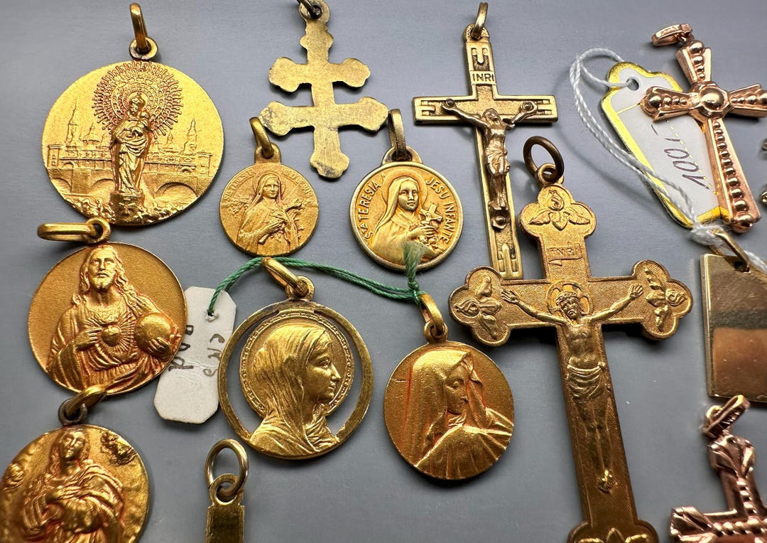 Religious Medals, Antique Saint Medals, French Catholic Medals ...