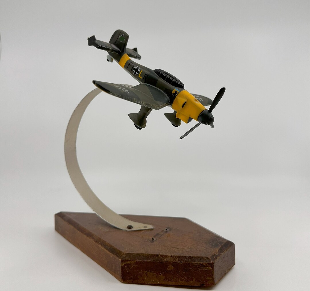 Dive Bomber, Junkers JU-87 Stuka, Vintage Aluminum Airplane on a Stand ...