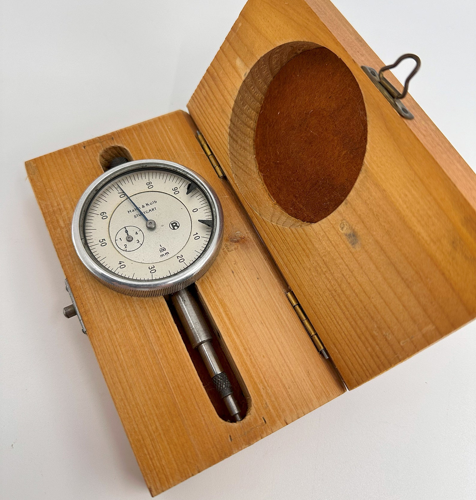 Vintage HAHN KOLB Stuttgart Dial Test Indicator 0.01mm, Thickness Gauge ...