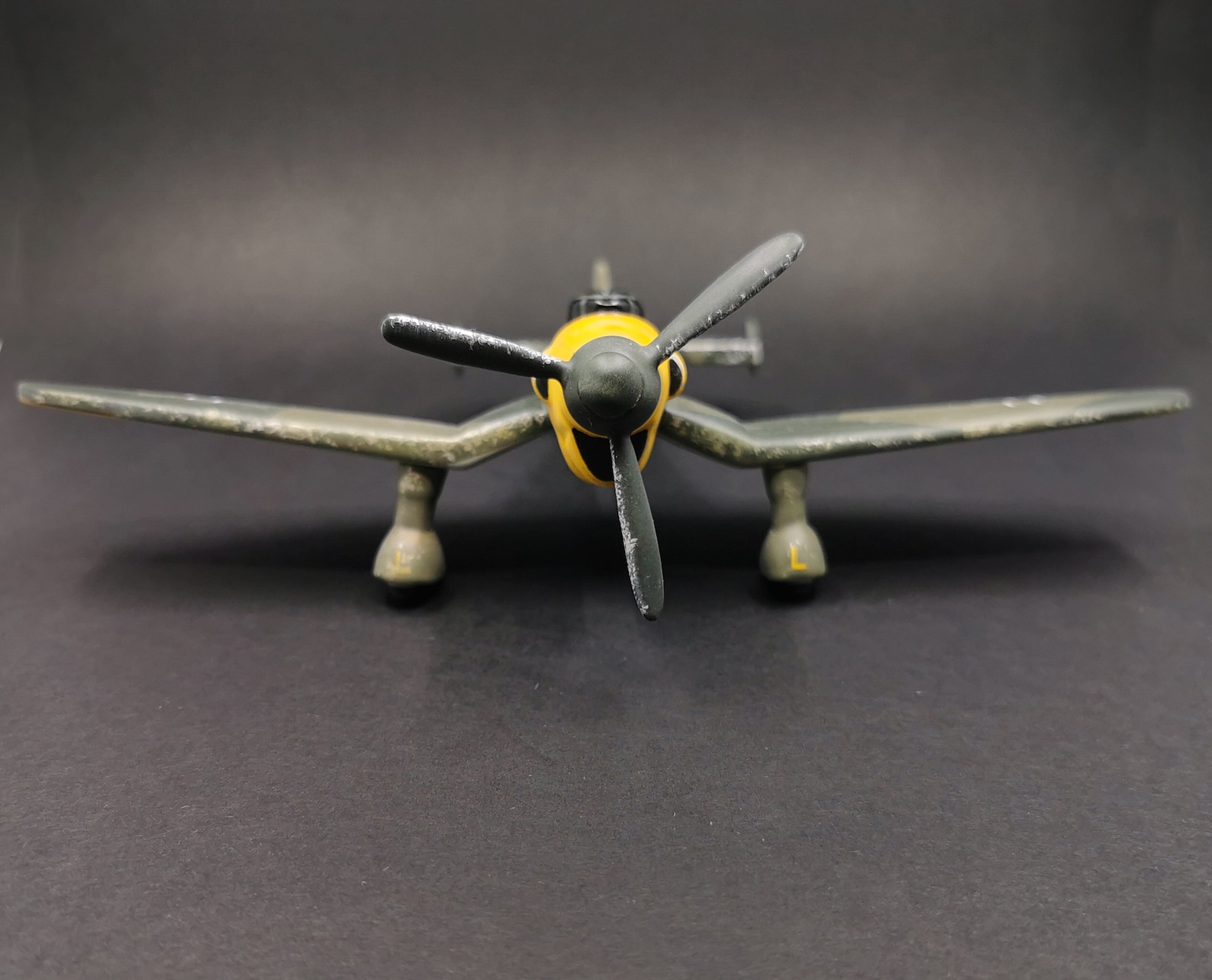 Dive Bomber, Junkers JU-87 Stuka, Vintage Aluminum Airplane on a Stand ...