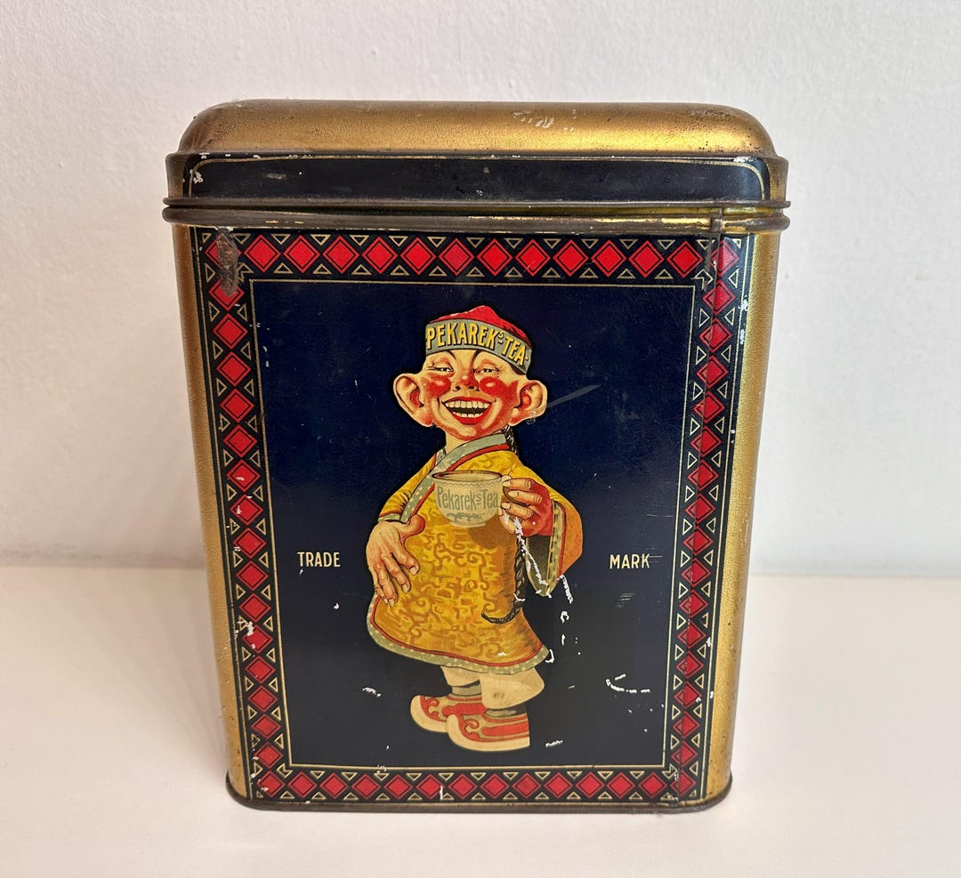 Rare Large Vintage Tin Box Pekarek Tea China Boy Vienna Amsterdam - Etsy