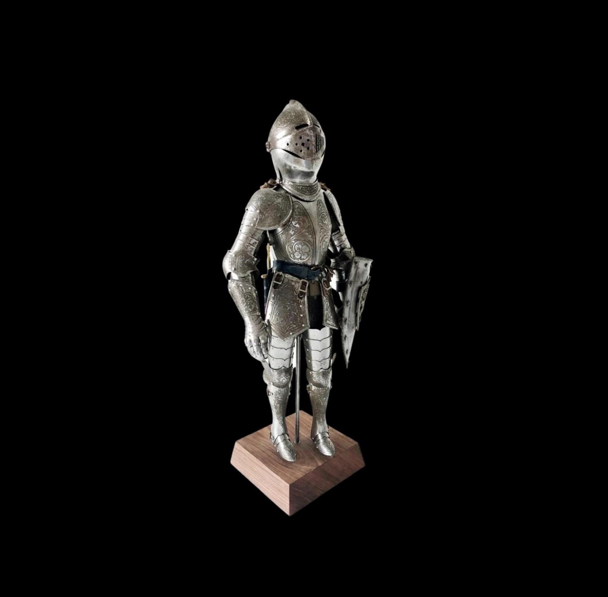 Steel Knight Metal Art Etsy