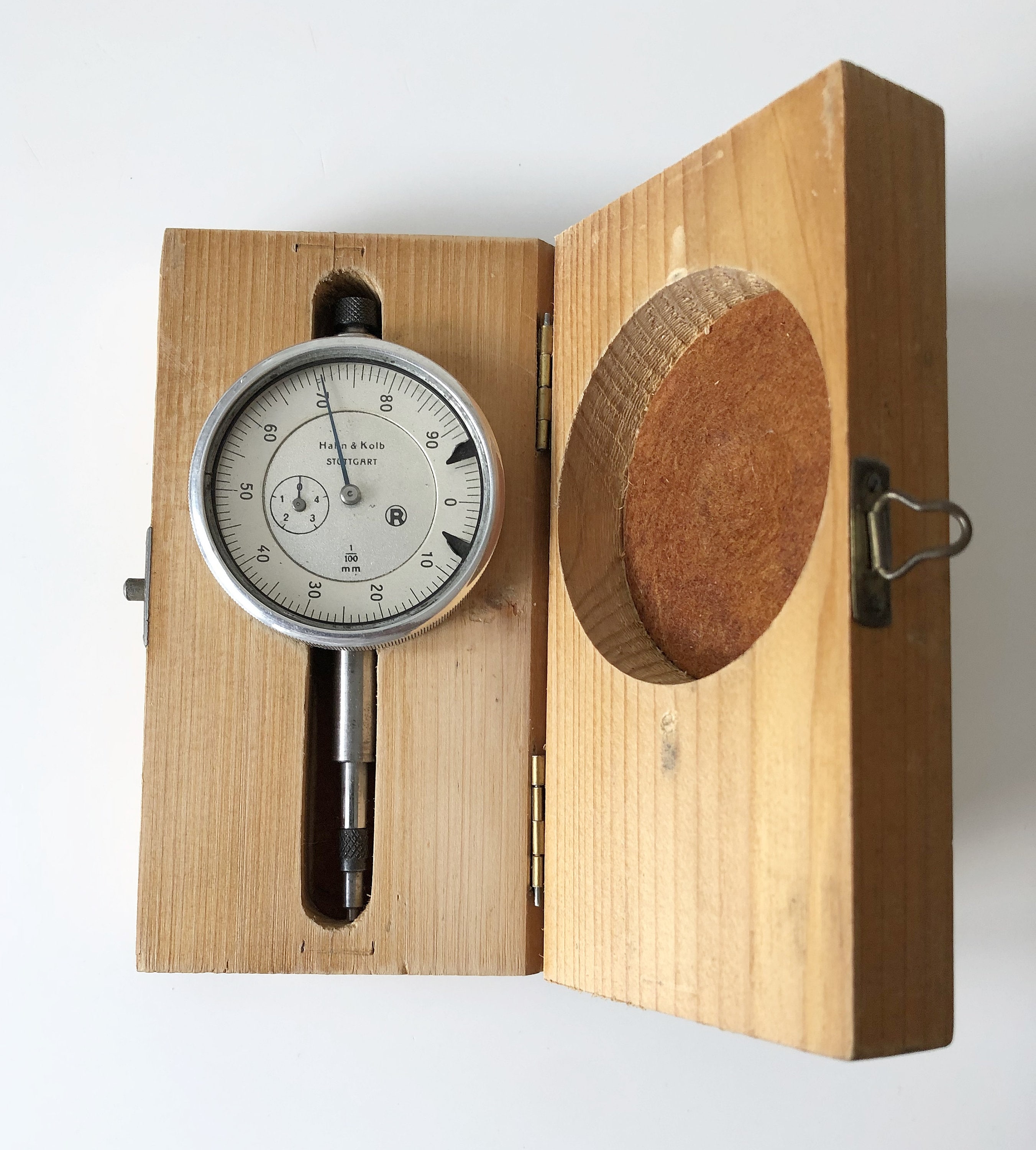 Vintage HAHN KOLB Stuttgart Dial Test Indicator 0.01mm, Thickness Gauge ...