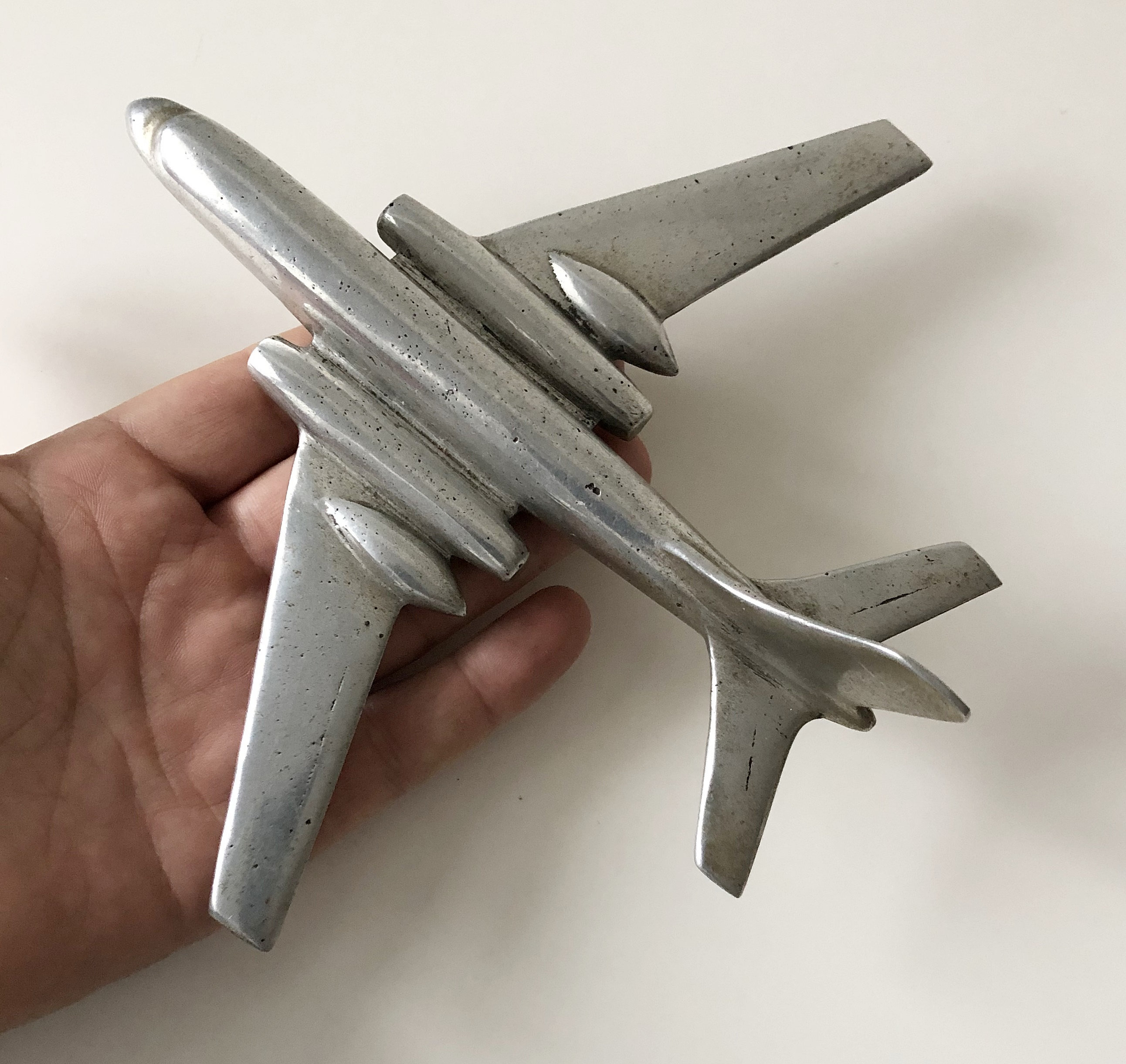1960's Soviet Airliner TU-104 Vintage Aluminum Airplane - Etsy