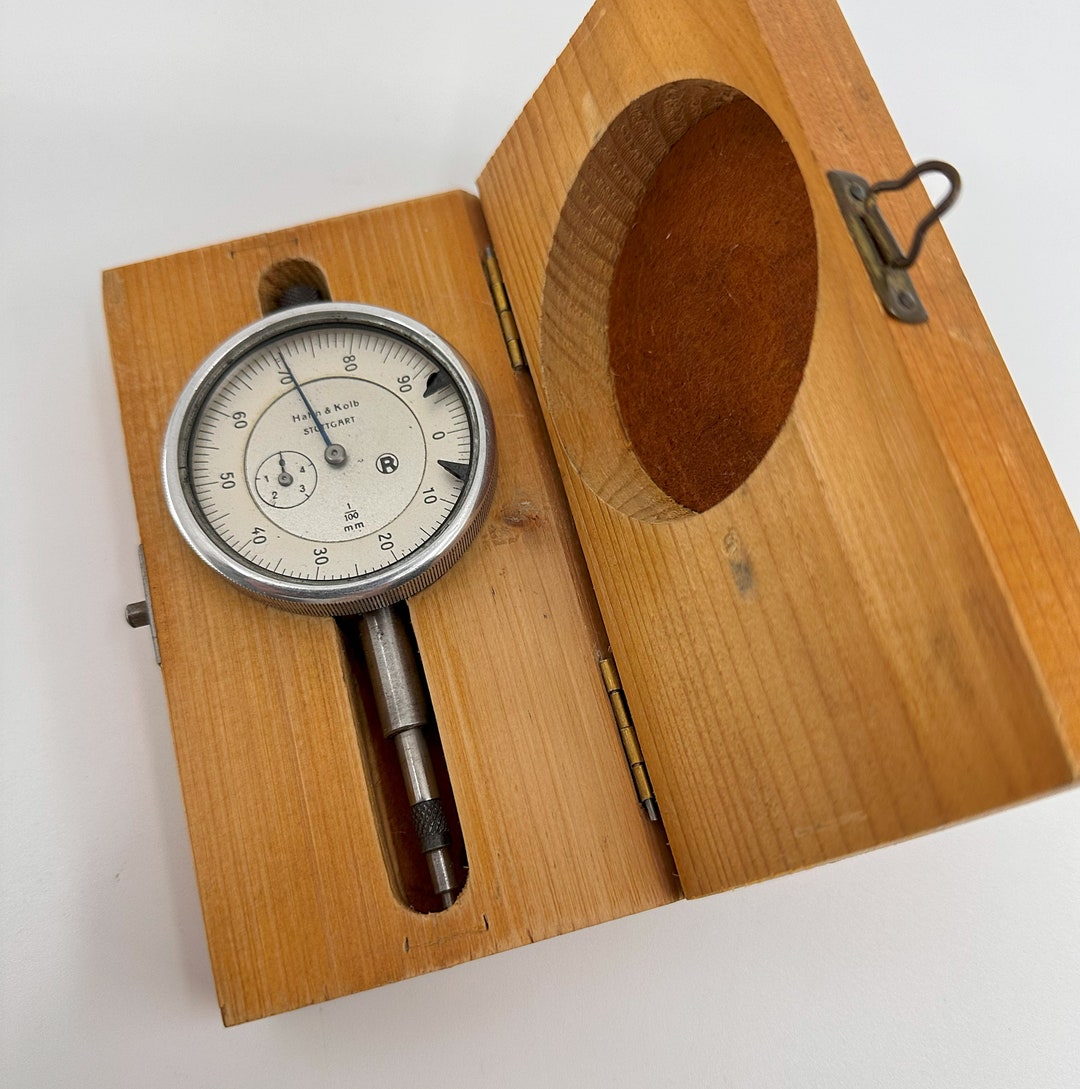 Vintage HAHN KOLB Stuttgart Dial Test Indicator 0.01mm, Thickness Gauge ...