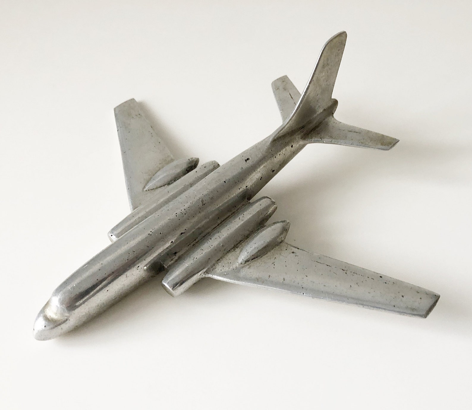 1960's Soviet Airliner TU-104 Vintage Aluminum Airplane - Etsy