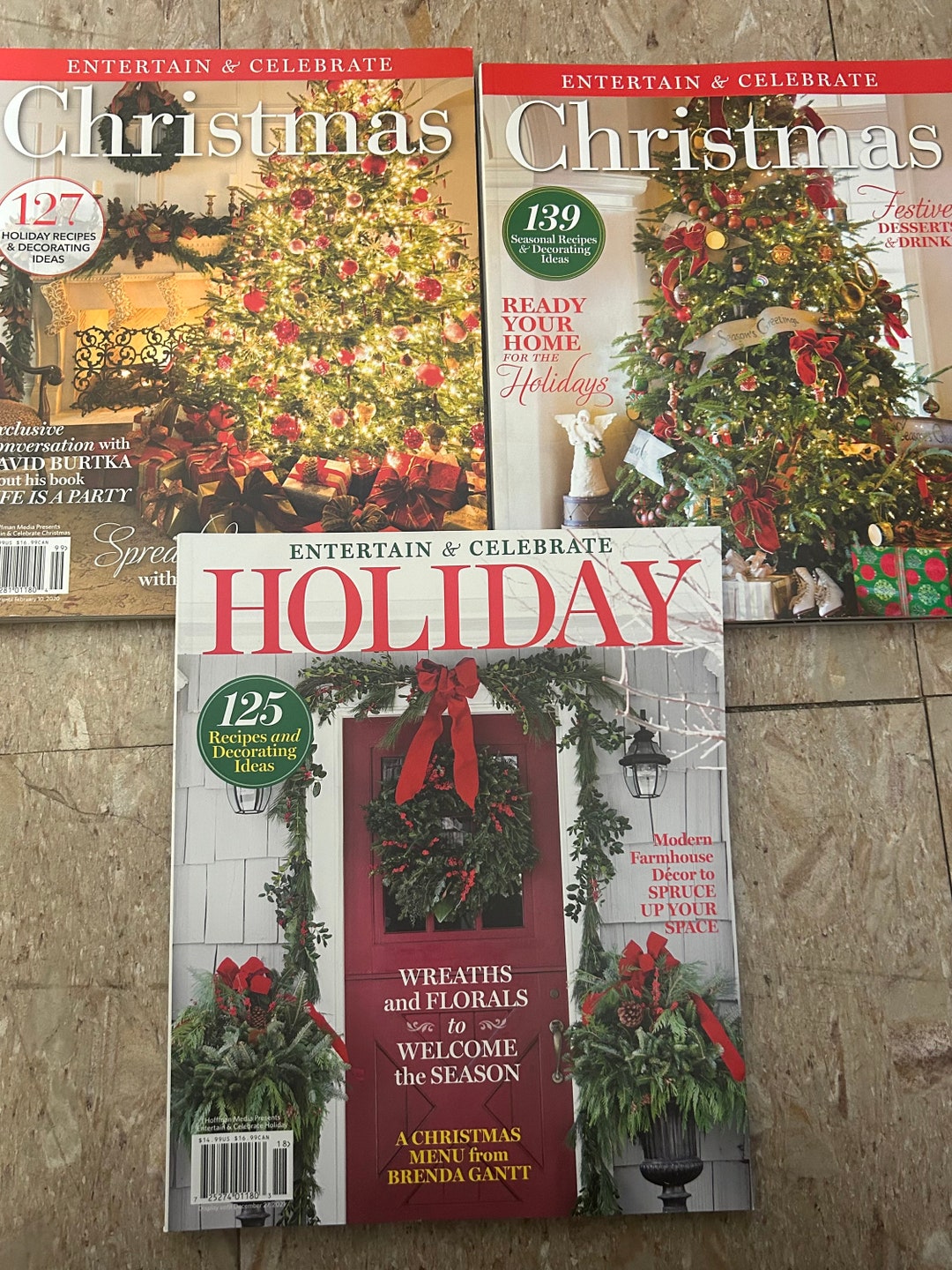 Entertain and Celebrate Magazine Combo Holiday Christmas - Etsy