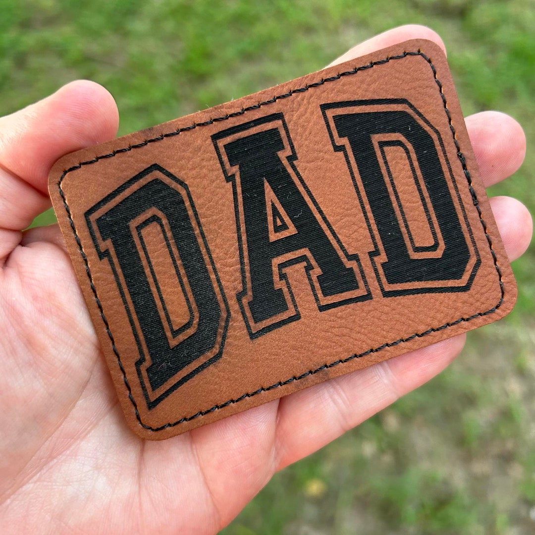 Dad Leather Hat Bar Patch With Glue Backing, Cute Patches, Trendy, Iron ...