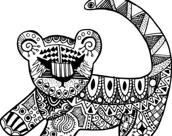 Simba stencil | Etsy