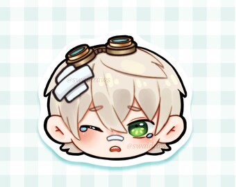 Albedo Chibi Matte Vinyl Sticker Genshin Impact - Etsy