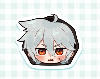 Albedo Chibi Matte Vinyl Sticker Genshin Impact - Etsy