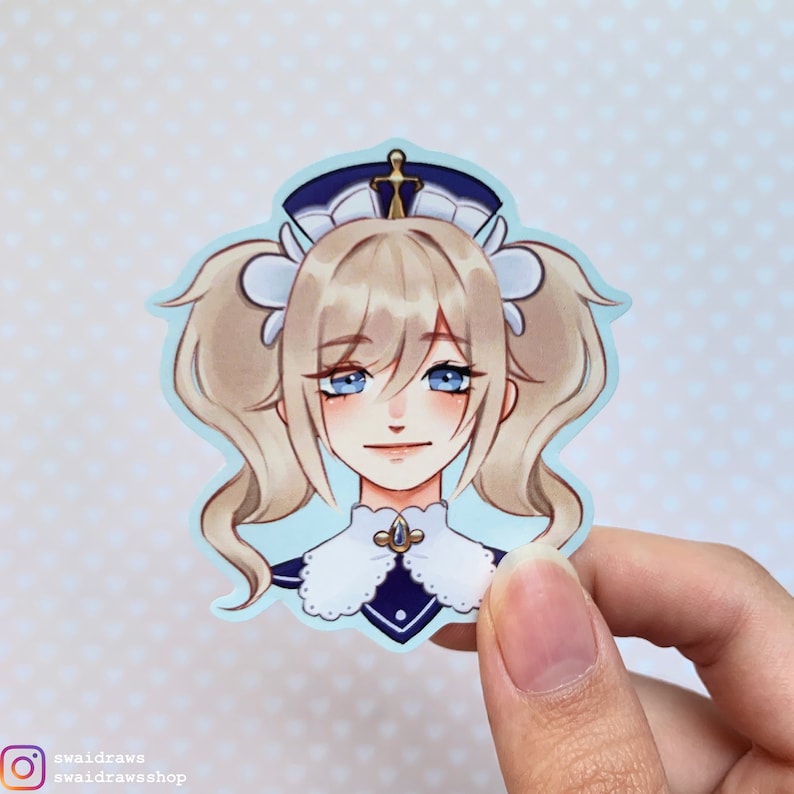 Barbara Glossy Sticker Genshin Impact - Etsy