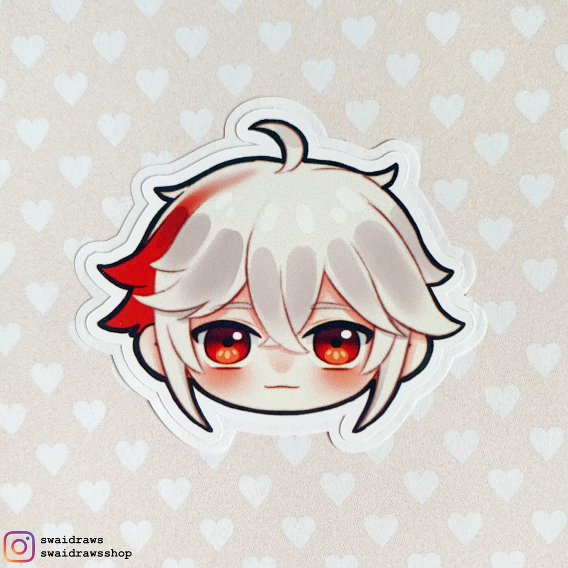 Kazuha Chibi Matte Vinyl Sticker Genshin Impact | Etsy