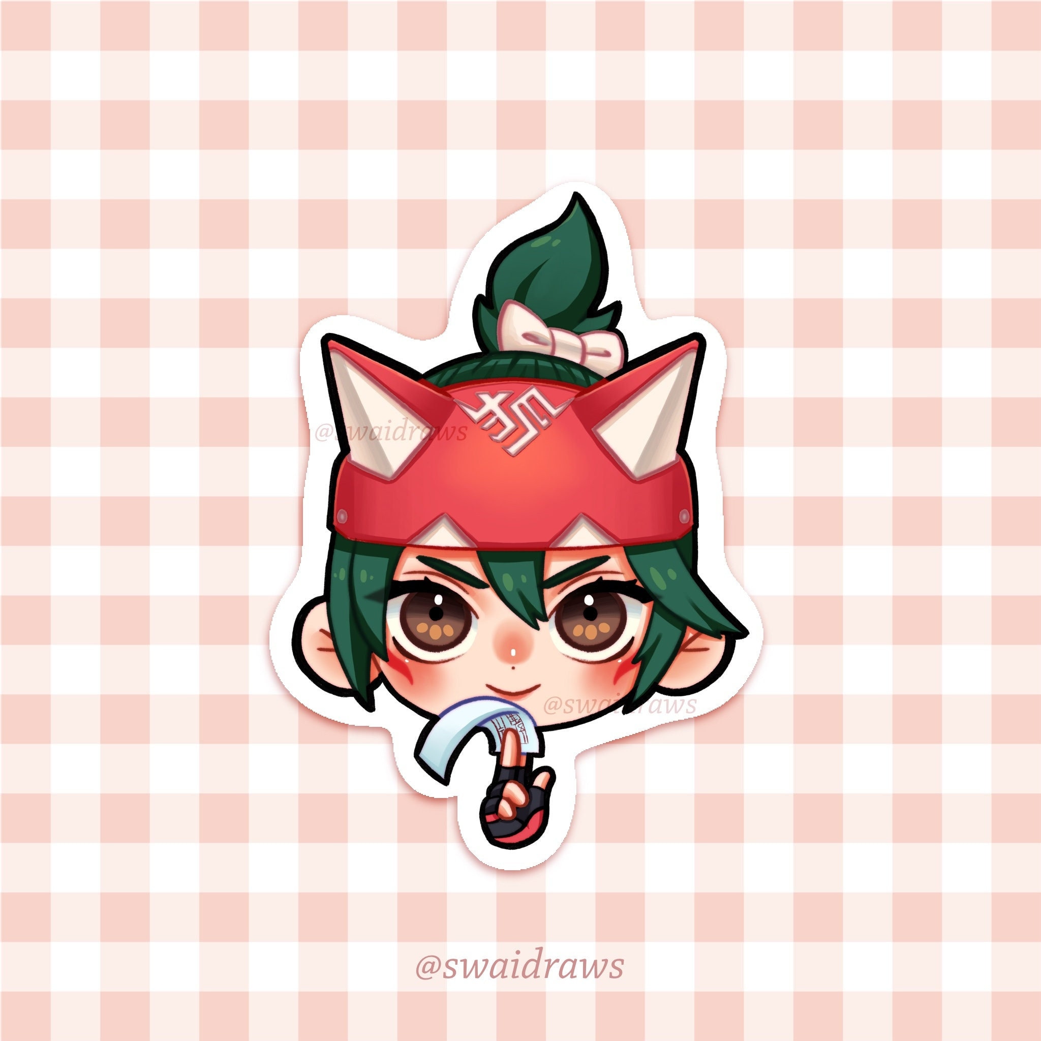 Kiriko Chibi Matte Vinyl Sticker Overwatch 2 - Etsy UK