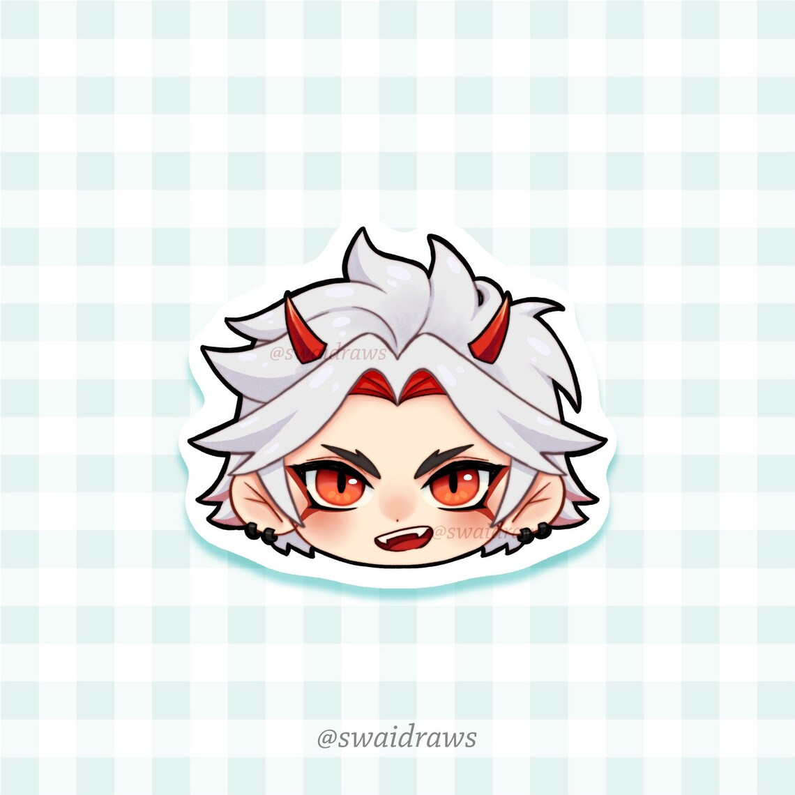 Itto Chibi Matte Vinyl Sticker Genshin Impact - Etsy