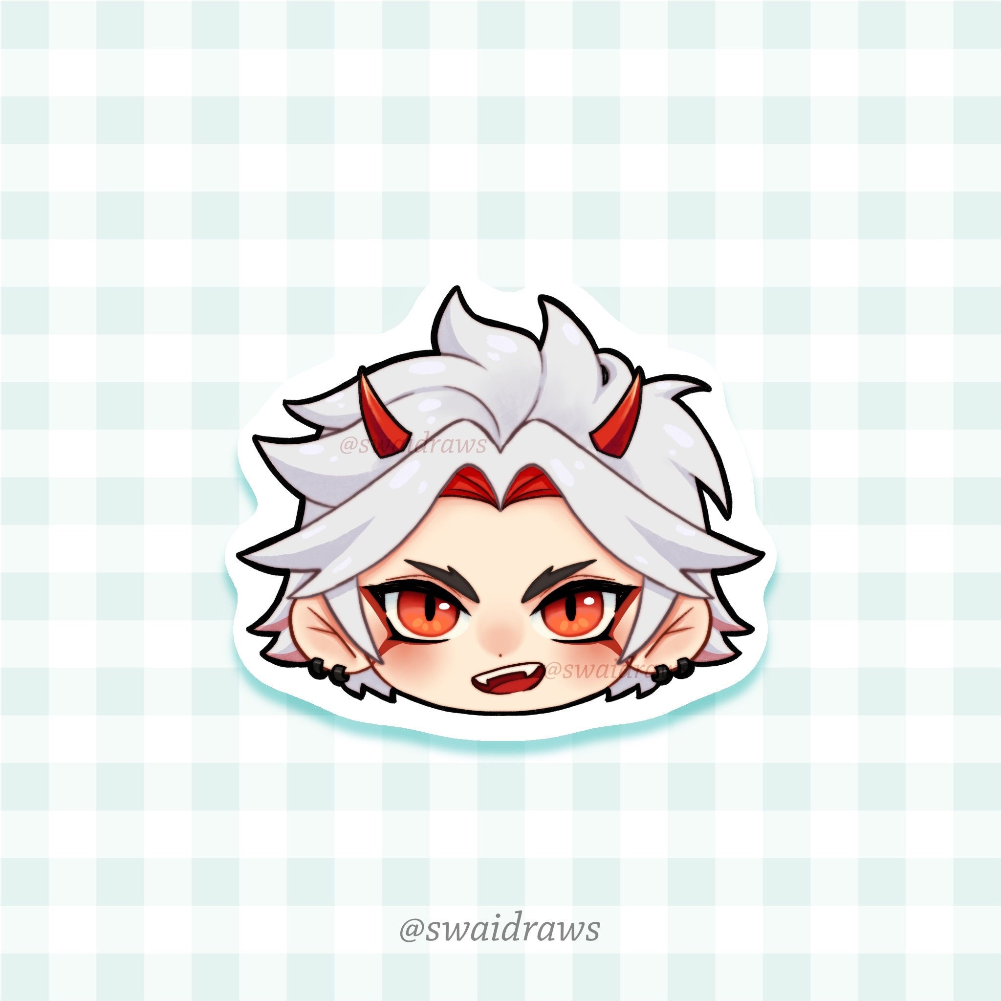 Itto Chibi Matte Vinyl Sticker Genshin Impact - Etsy