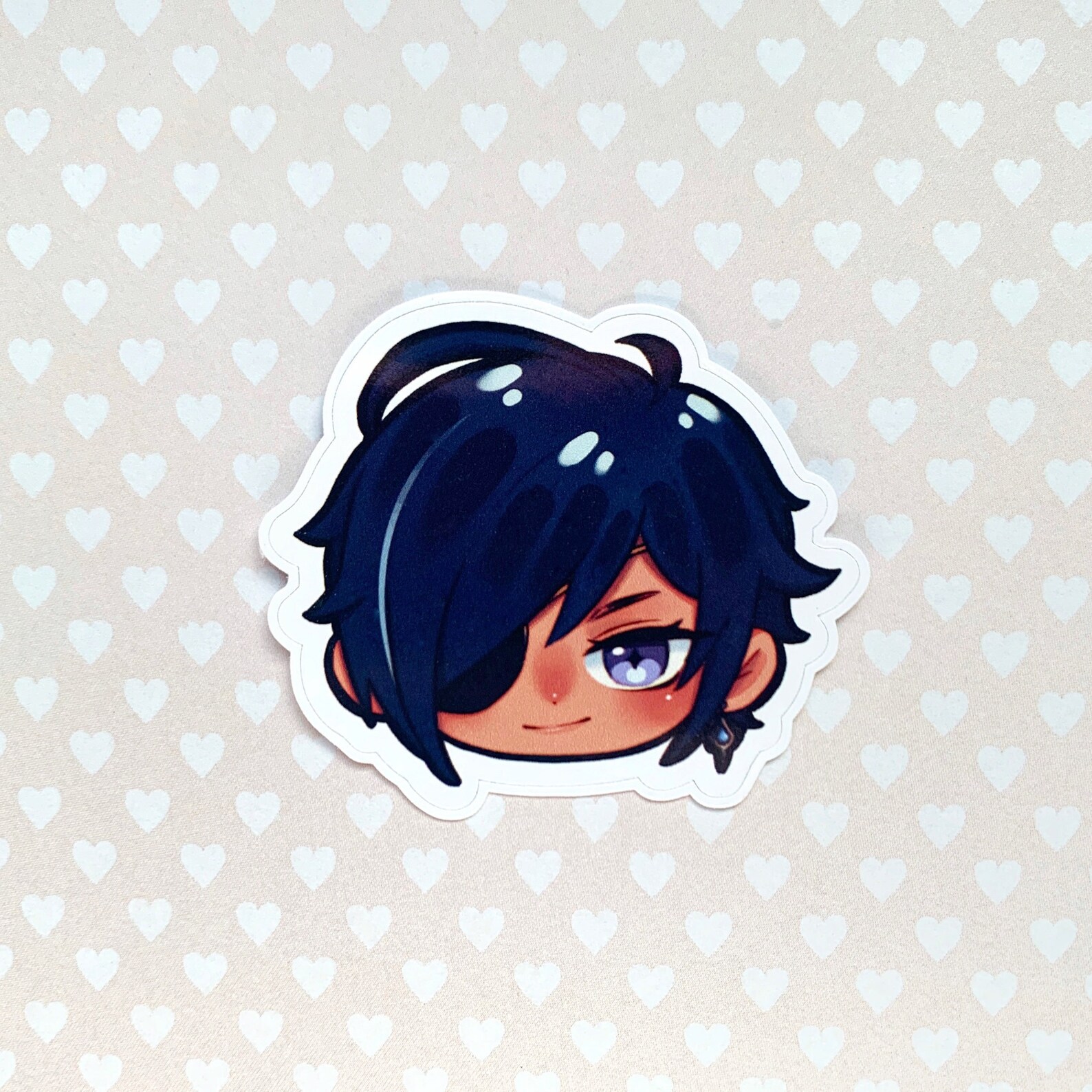 Kaeya Chibi Matte Vinyl Sticker Genshin Impact | Etsy