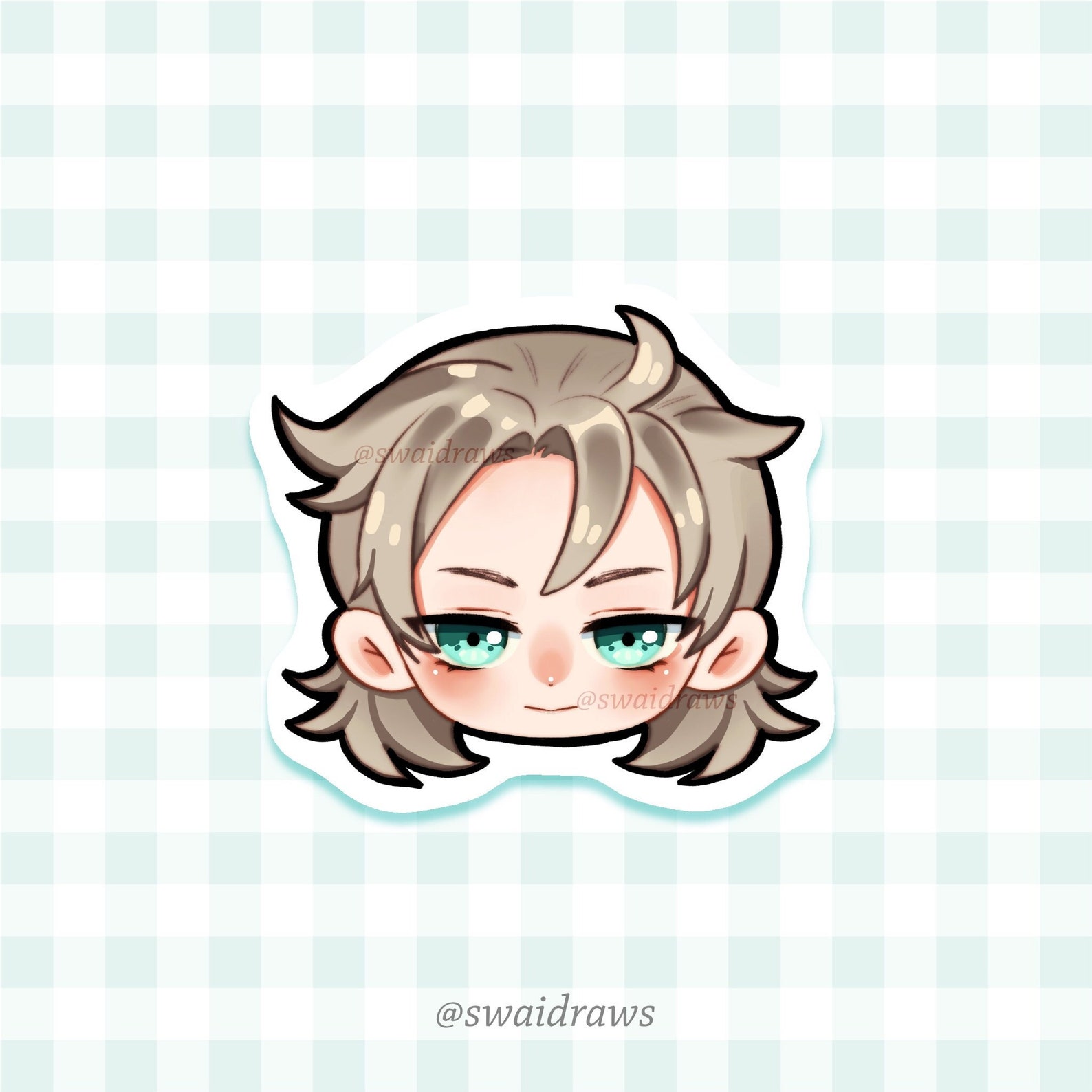 Albedo Chibi Matte Vinyl Sticker Genshin Impact - Etsy