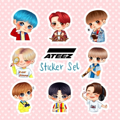 Ateez Group Sticker - Etsy