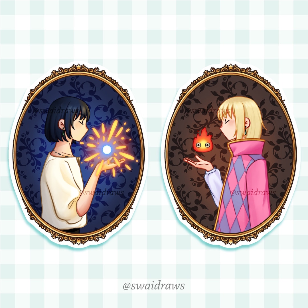 Howl Matte Vinyl Sticker Set of 2 | Howl's Moving Castle - Etsy