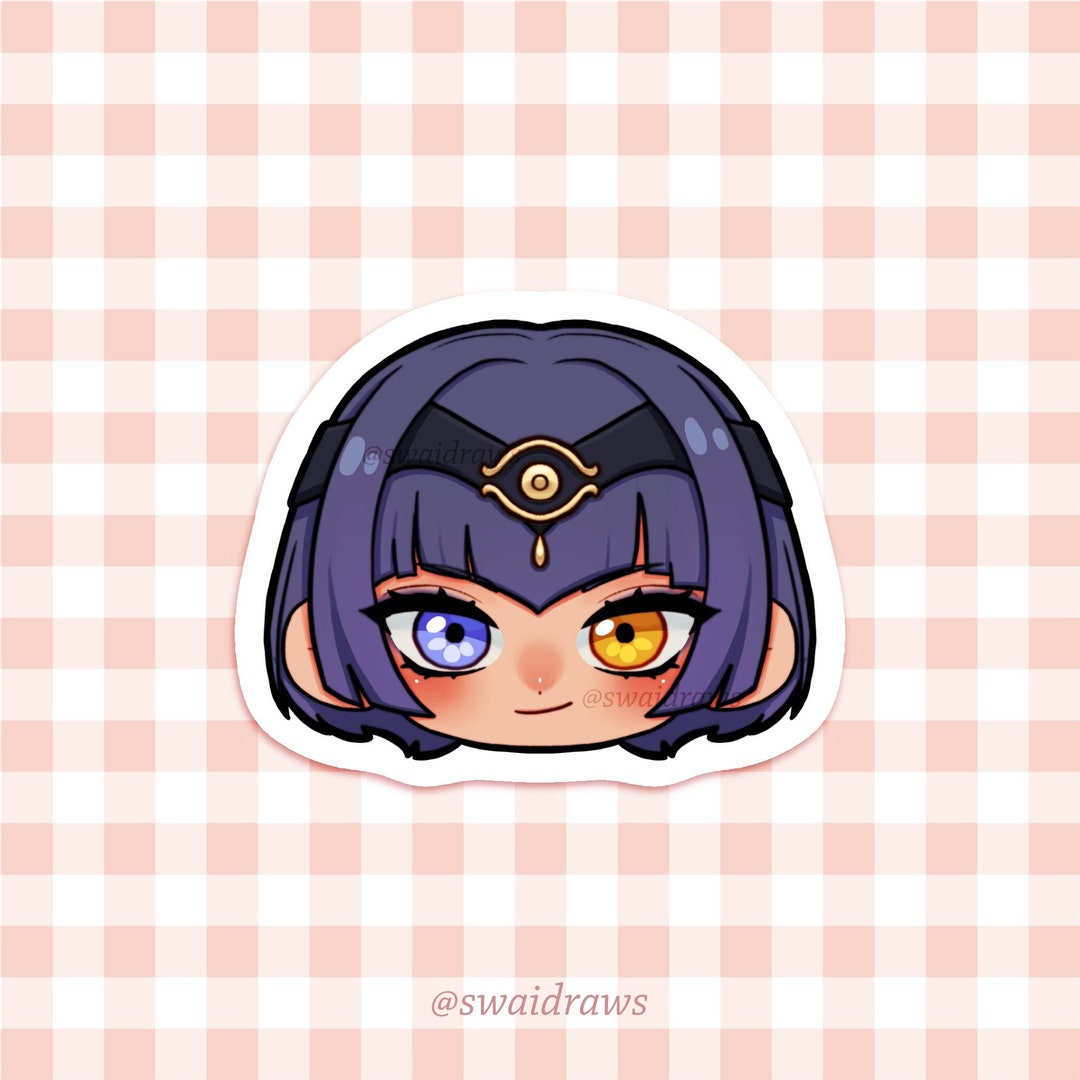 Candace Chibi Matte Vinyl Sticker Genshin Impact - Etsy