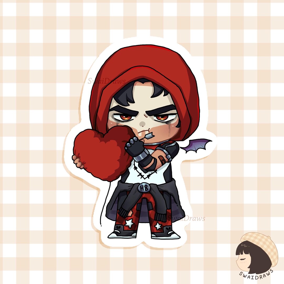 Heartbreaker Reaper Chibi Glossy Vinyl Sticker | Overwatch 2 - Etsy
